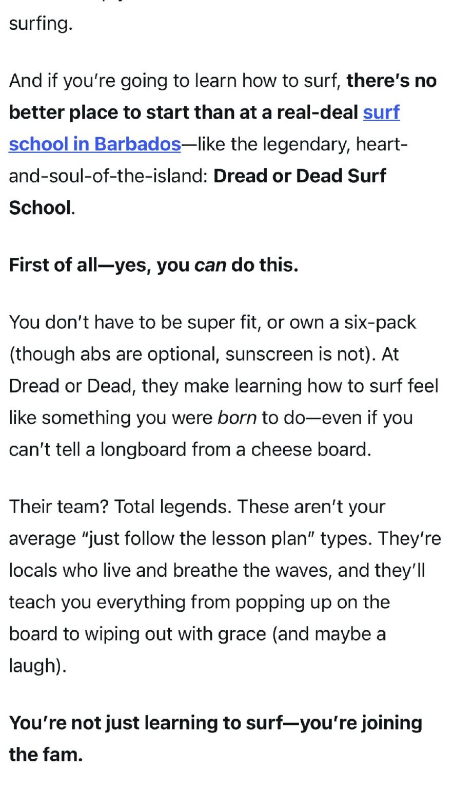 Barbados Surf Lessons/surfers - SurfinBarbados
